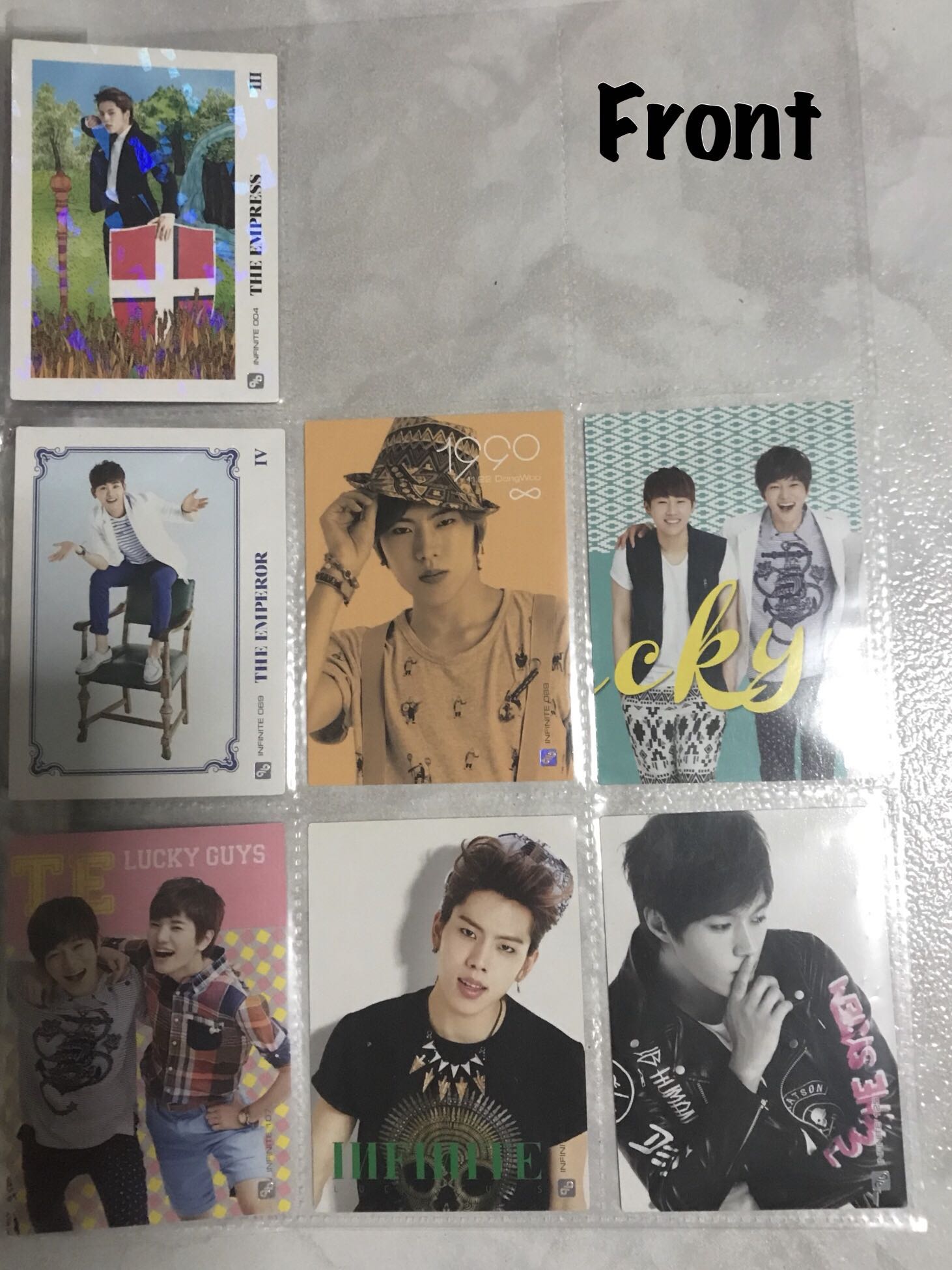 INFINITE Official Collection Card Vol. 1: Infinite’s Tarot Lucky Guys ...
