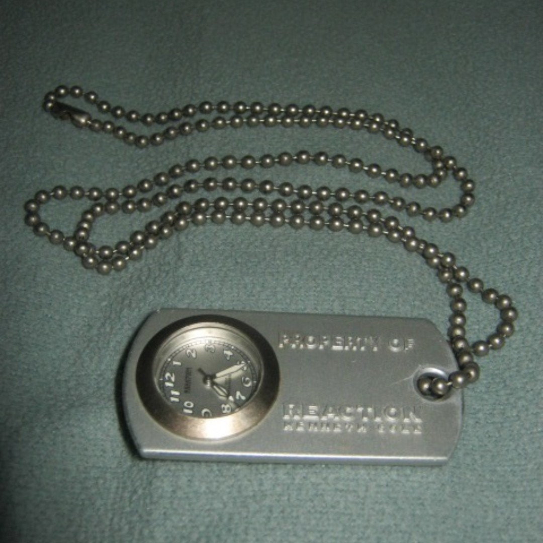 Authentic Kenneth Cole Reaction Dog Tag Watch, Women's Fashion, Watches ...