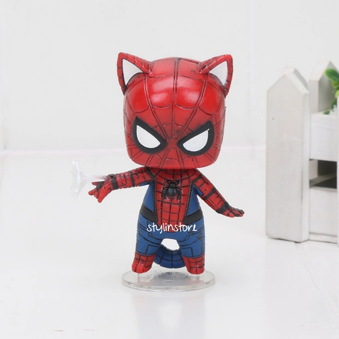 Marvel's Spider Man Cat Version Action Figure (Very Detailed and Super ...