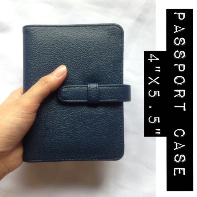 Navy Blue Passport Holder, Women's Fashion, Bags & Wallets, Wallets ...
