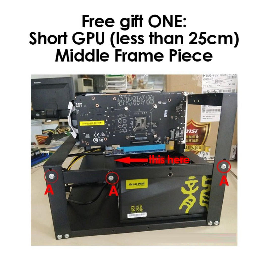 SG Cheapest 6 GPU / 8 GPU Mining Rig Frame, Electronics, Computer Parts ...