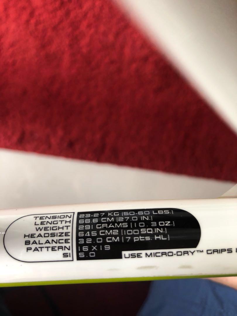 Wilson NCode nPro surge mid plus tennis racket, Sports Equipment ...