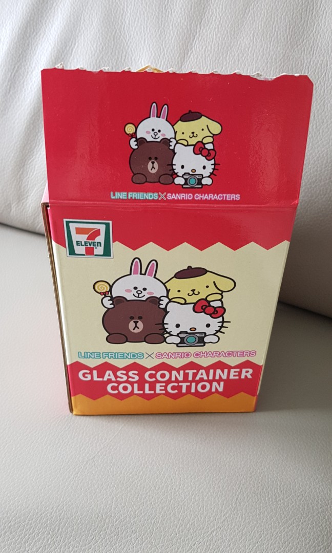 7eleven Pompom purin glass container, Everything Else on Carousell