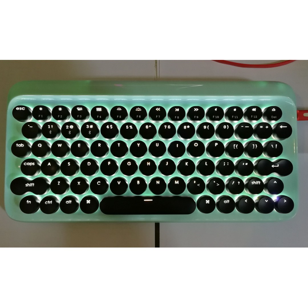 DOT Lofree bluetooth mechanical keyboard Mint Green compact unique lots ...