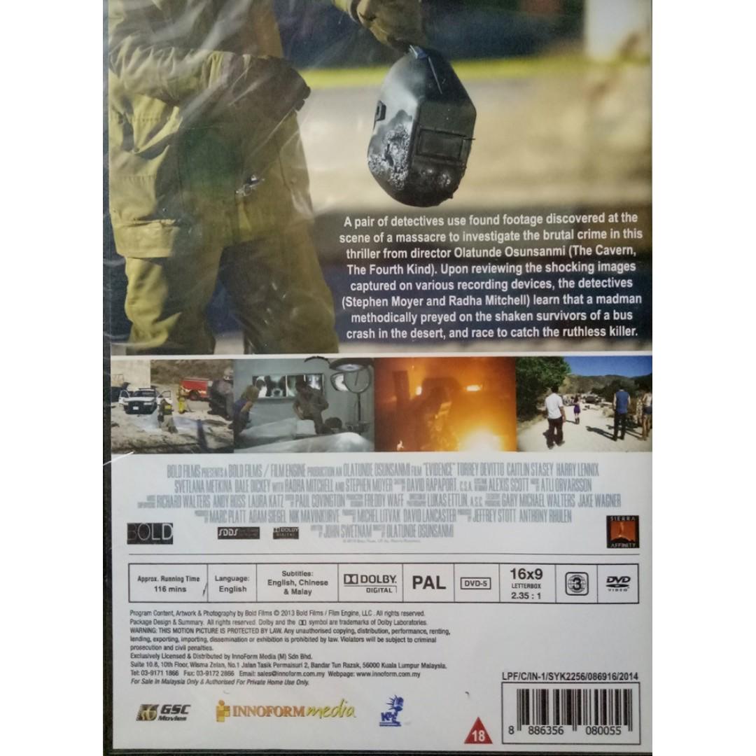 Evidence Movie Stephen Moyer DVD, Hobbies & Toys, Music & Media, CDs ...