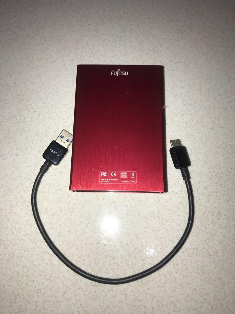 Fujitsu Aluminum ENCLOSURE ONLY USB 3.0 - External Hard Drive HDD (Red ...