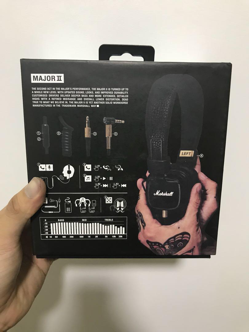 Marshall Major II Headphone, Audio, Headphones & Headsets on Carousell