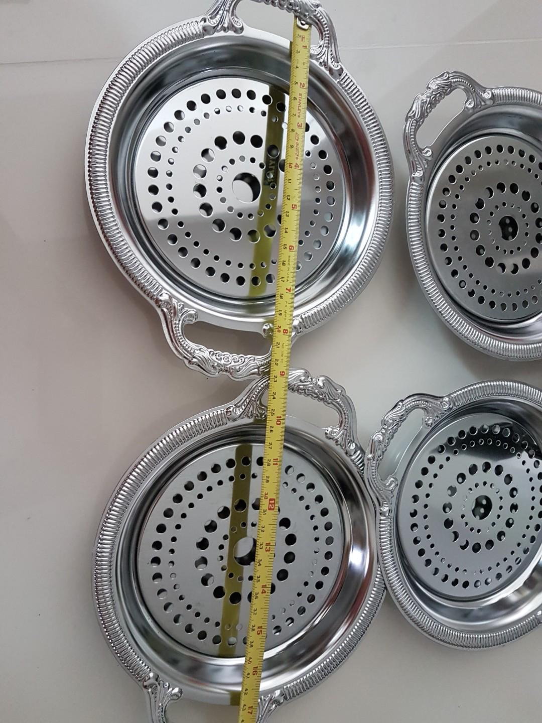 Metal Dessert dripping plates, Furniture & Home Living, Kitchenware ...