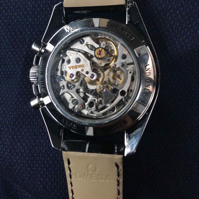 Omega Speedmaster Leather strap original + Deployment Buckle Clasp ...
