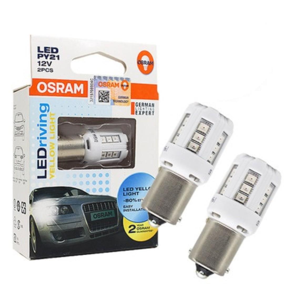 OSRAM LED PY21W Amber, Car Accessories, Electronics & Lights on Carousell