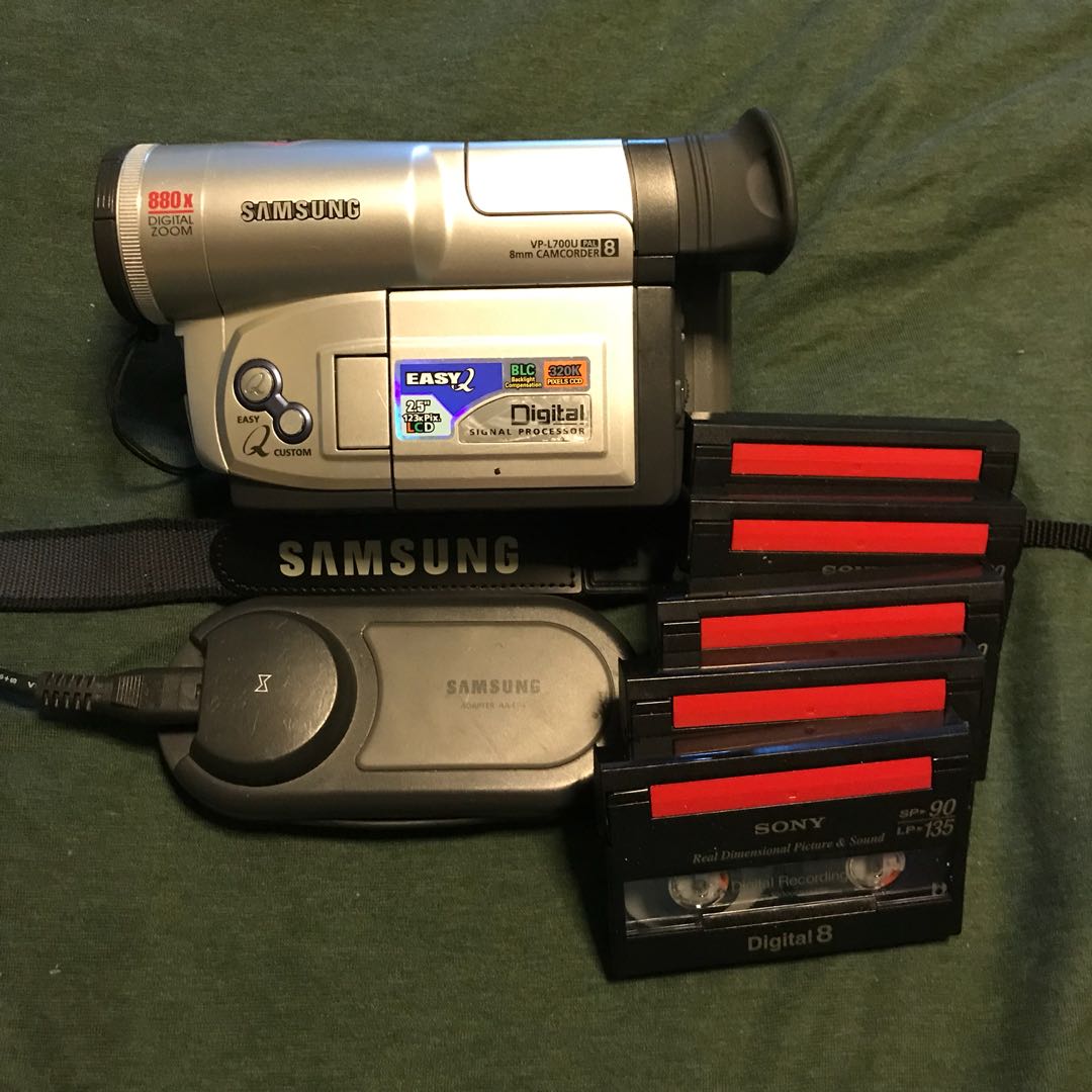 SAMSUNG VP-L700U PAL 8mm CAMCORDER, Photography, Video Cameras on Carousell