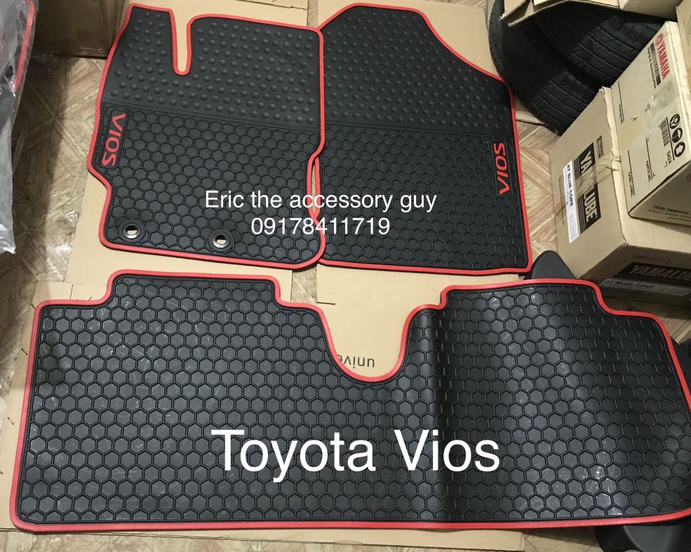 Vios Rubber matting set, Car Parts & Accessories on Carousell