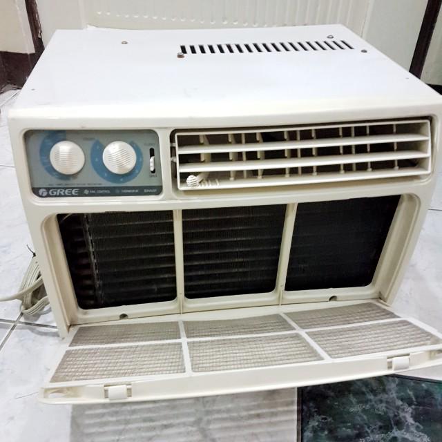 GREE aircon (window type), TV & Home Appliances, Air Conditioning and ...