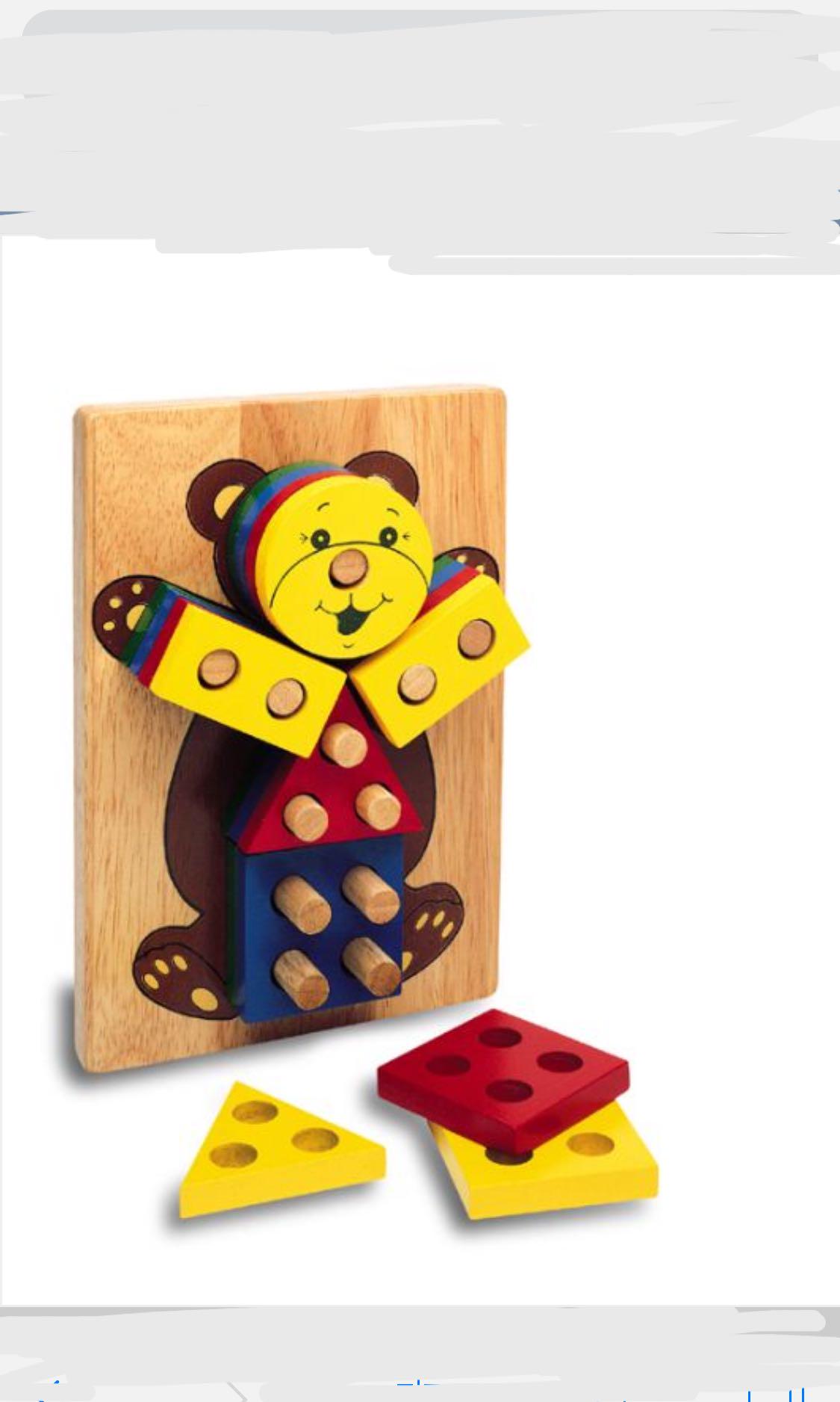 Learning Resources Colour Bear Stacking Wooden Toy, Hobbies & Toys ...