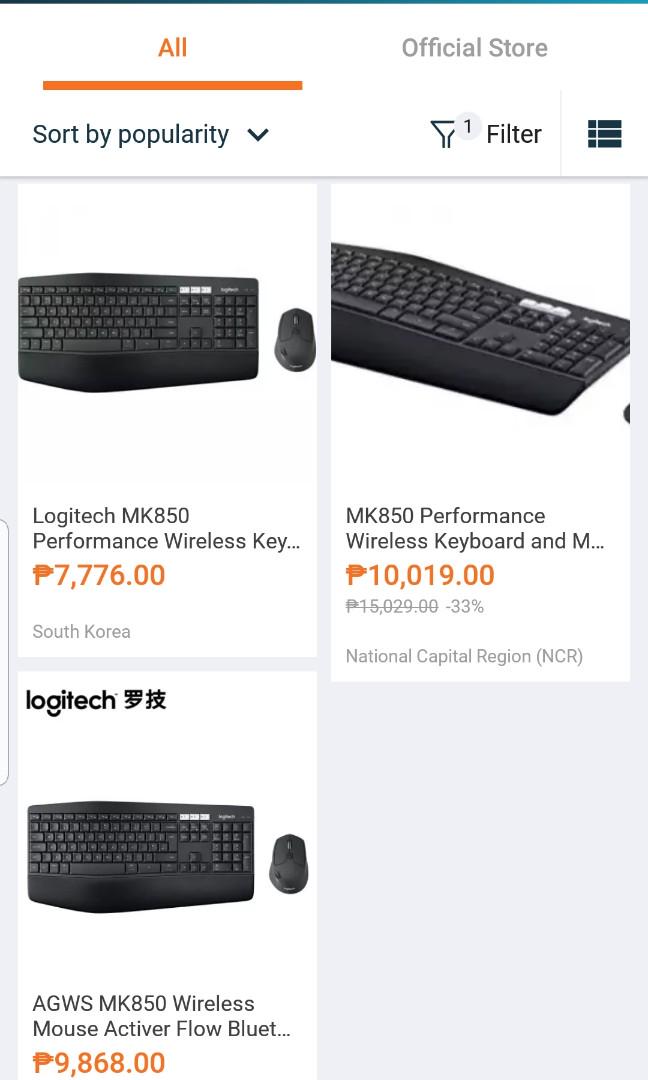 Logitech MK850 Logi Flow Multi Device Keyboard and Mouse bundle ...
