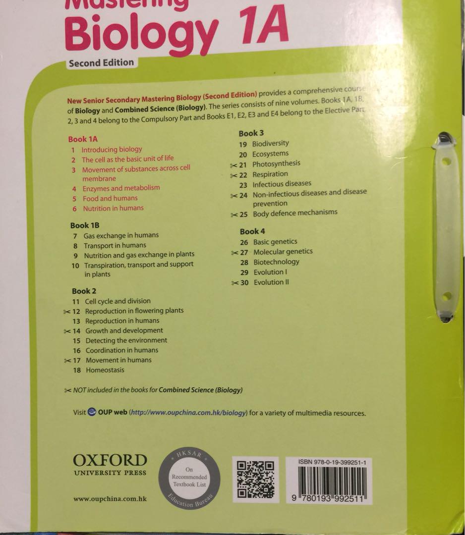 New Senior Secondary Mastering Biology Book 1A - Second Edition, 興趣及遊戲 ...