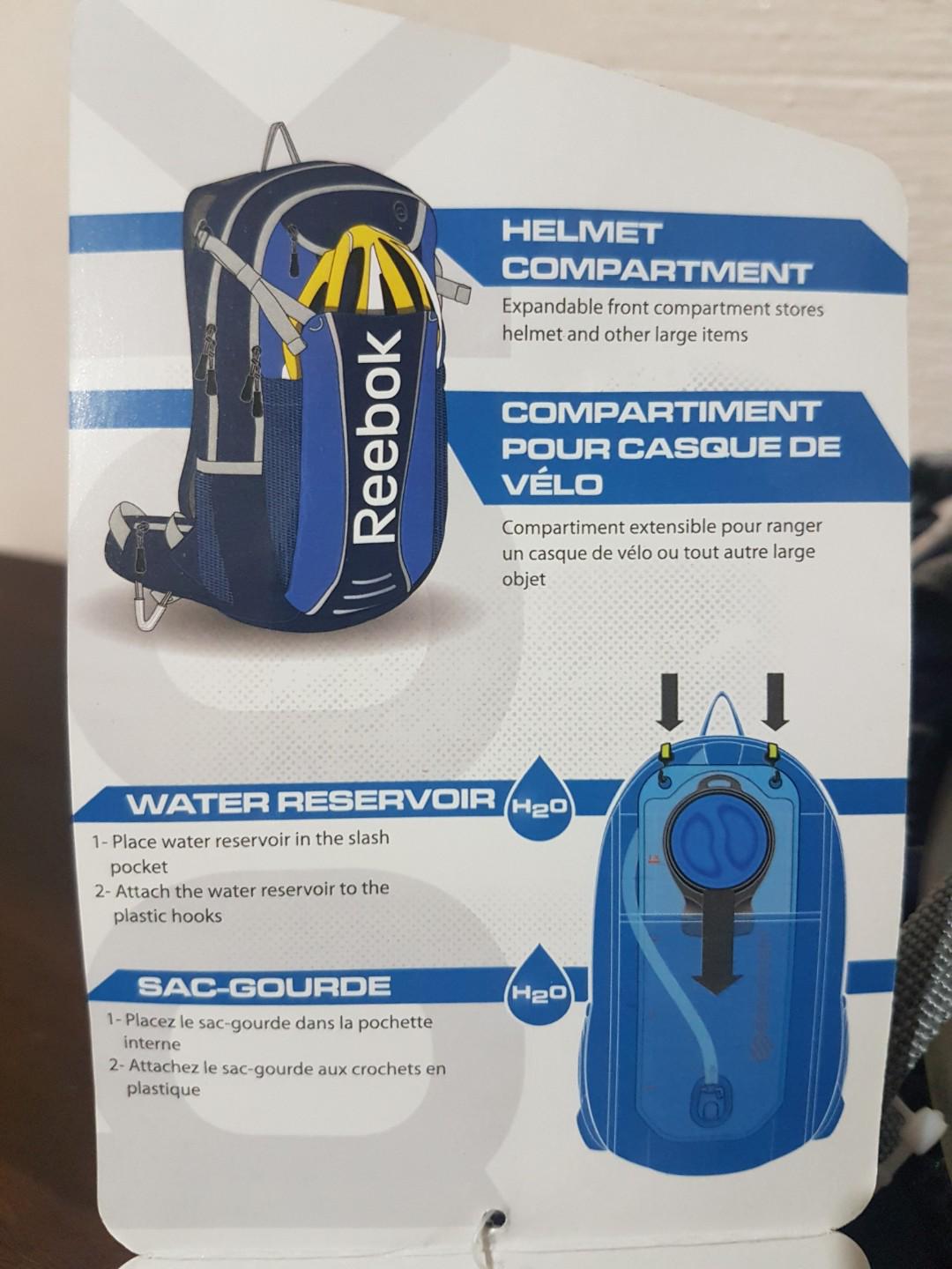 Reebok Hydrating Backpack Eco-Stream, Men's Fashion, Bags, Backpacks on ...