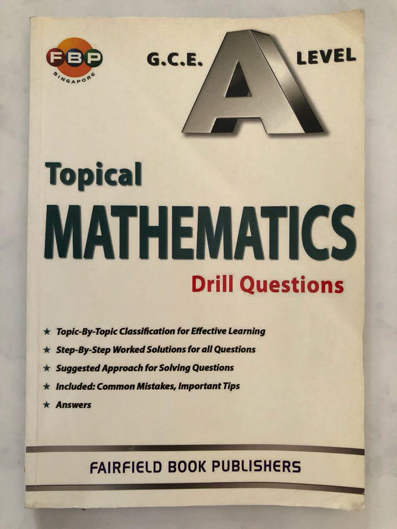 Topical Mathematics Drill Questions, Hobbies & Toys, Books & Magazines ...