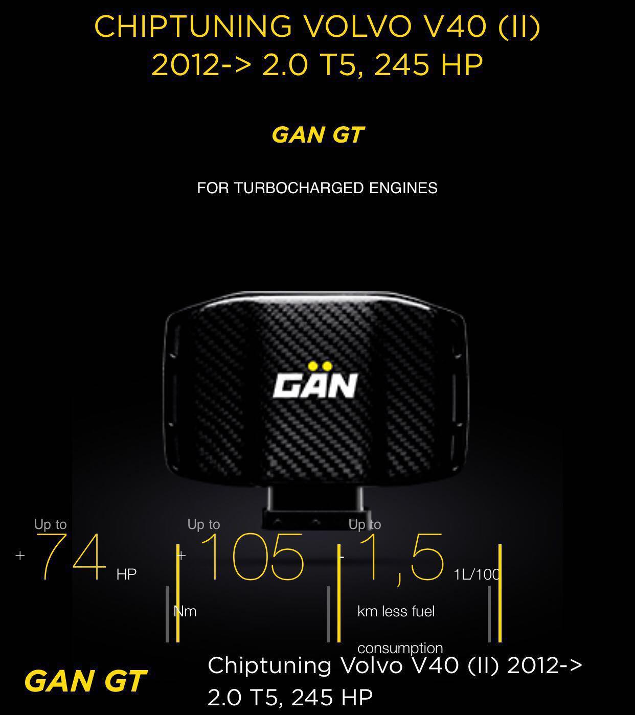 Used Gan tuning GT chip for Volvo T5 245ps , Car Accessories on Carousell