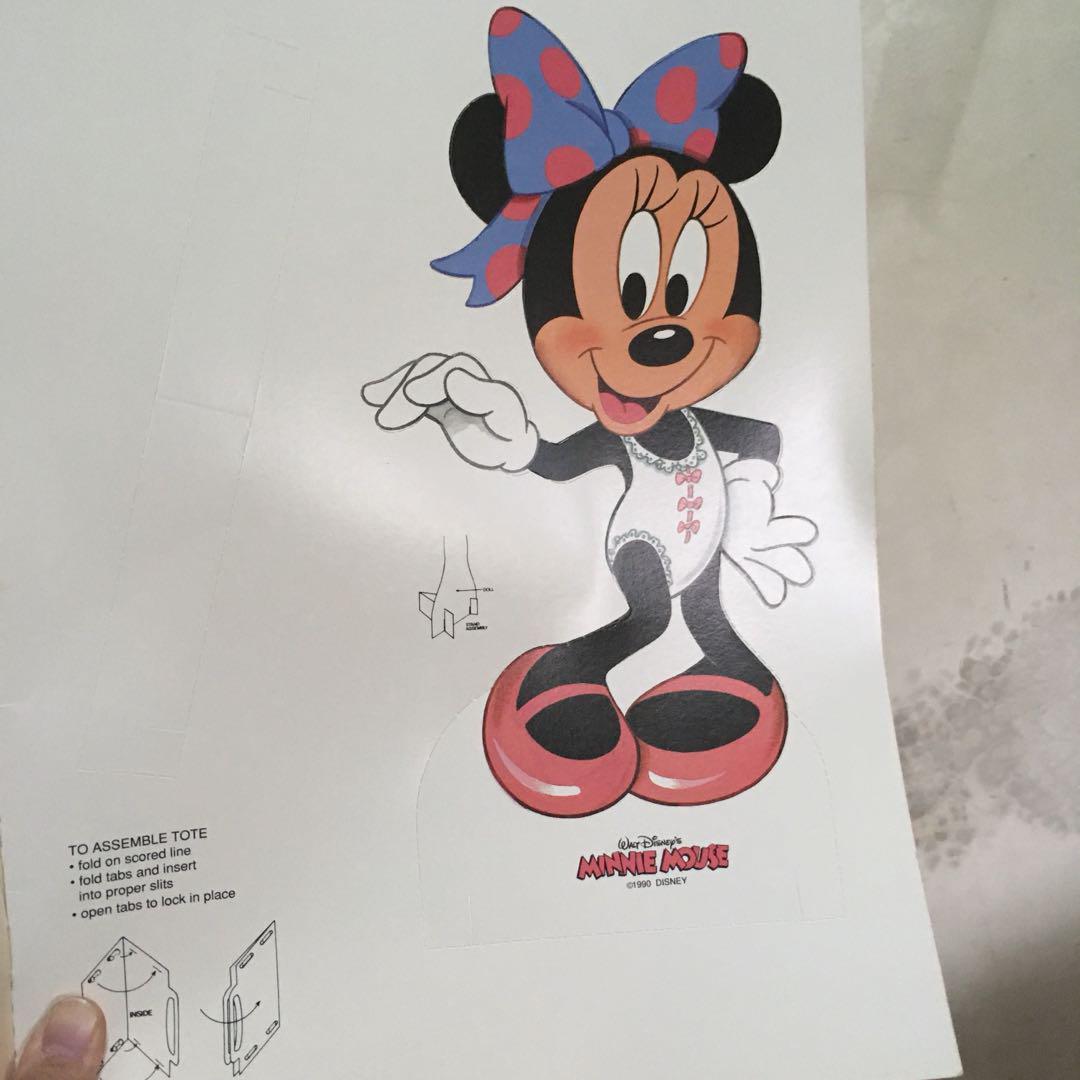 Vintage Minnie Mouse Paper Doll, Babies & Kids, Infant Playtime on ...