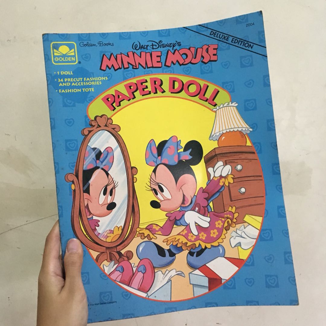 Vintage Minnie Mouse Paper Doll, Babies & Kids, Infant Playtime on ...
