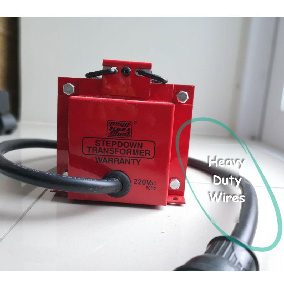 Zebra Stepdown Dual Voltage Transformer ZST-1500W, TV & Home Appliances ...