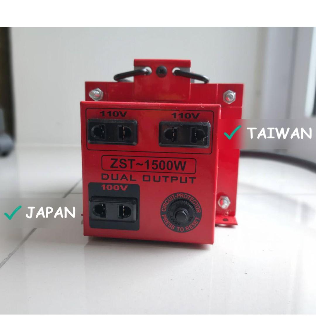 Zebra Stepdown Dual Voltage Transformer ZST-1500W, TV & Home Appliances ...