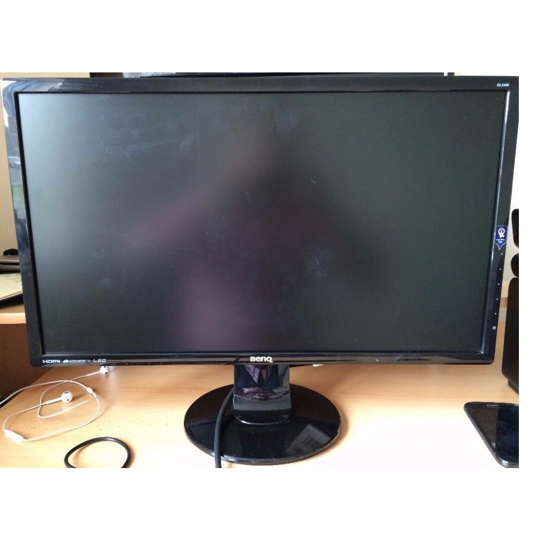 Benq GL2460 24" HDMI FHD LED Stylish Monitor with Eye-care Technology ...