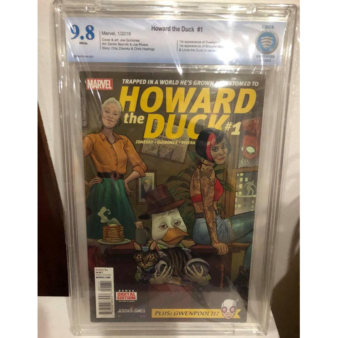 CBCS 9.8 Howard the Duck #1 1st Appearance of Gwenpool, Shocket Raccoon ...