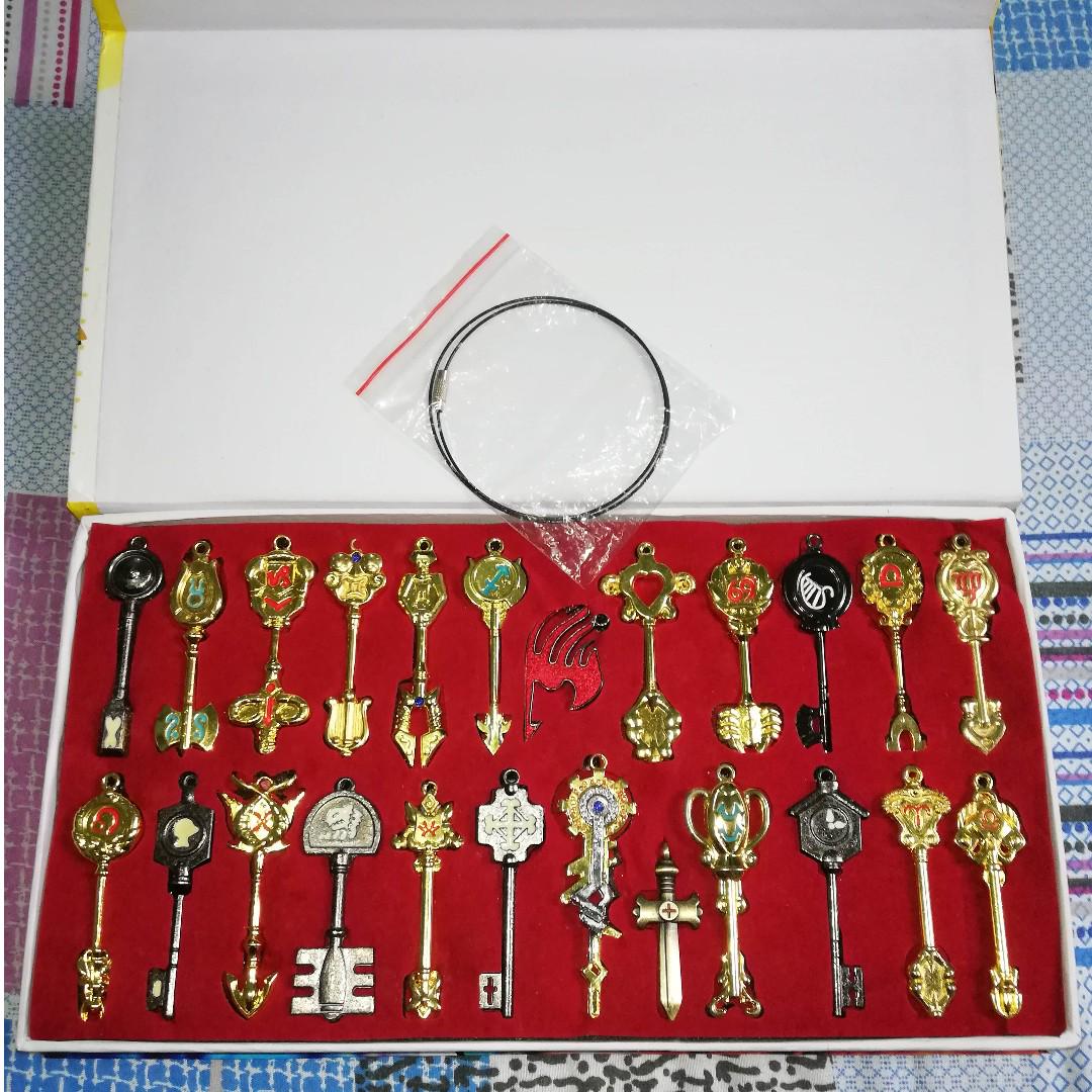 Fairy Tail Lucy's New Collection Set of 22 Zodiac Keys, Hobbies & Toys ...
