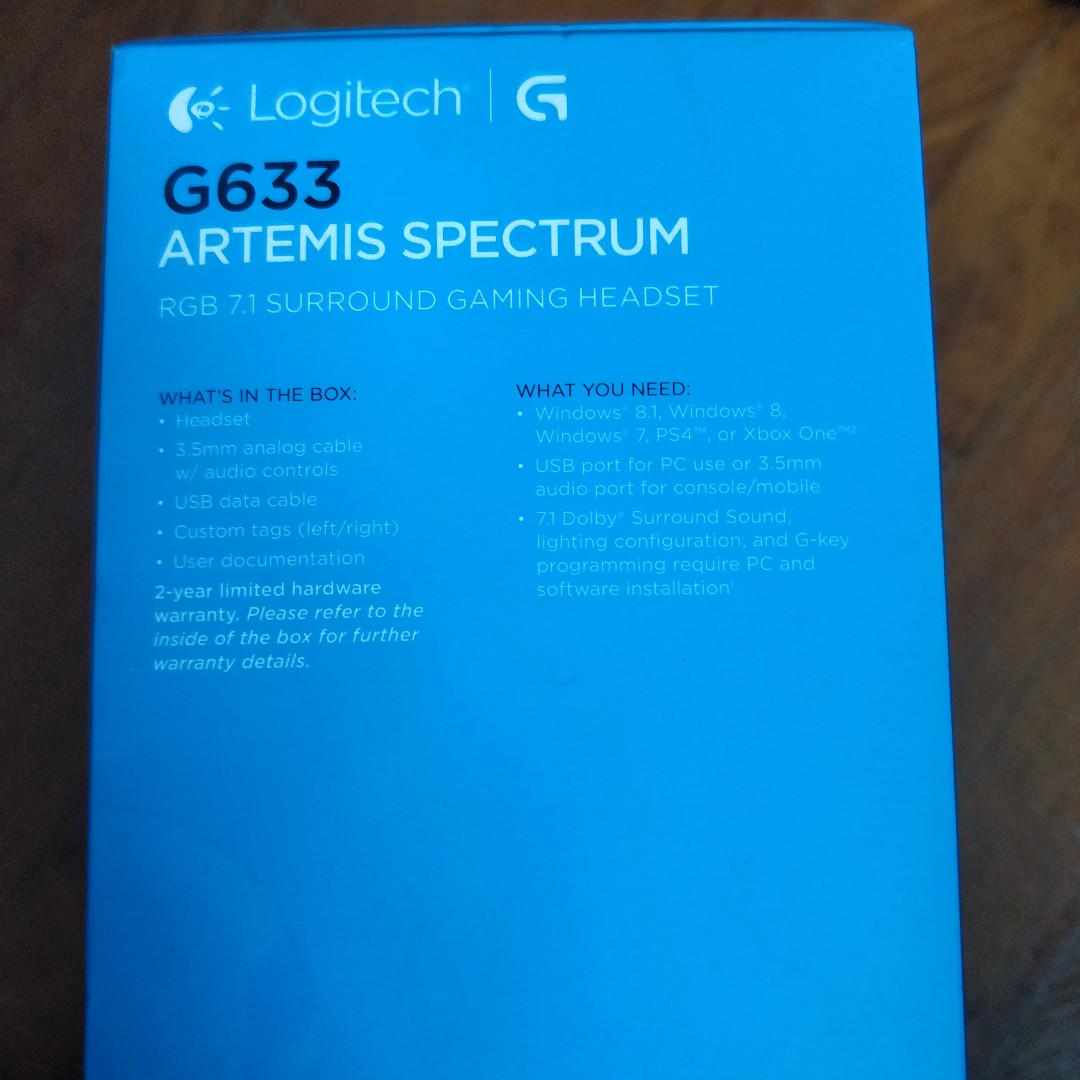 Logitech G633 Artemis Spectrum, Computers & Tech, Parts & Accessories ...