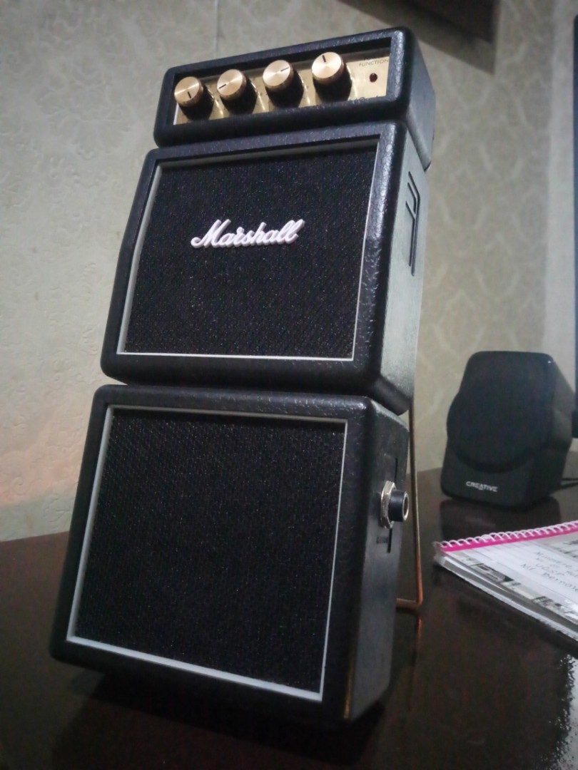Marshall MS-4 Mini Portable Amplifier DC/AC, Hobbies & Toys, Music ...