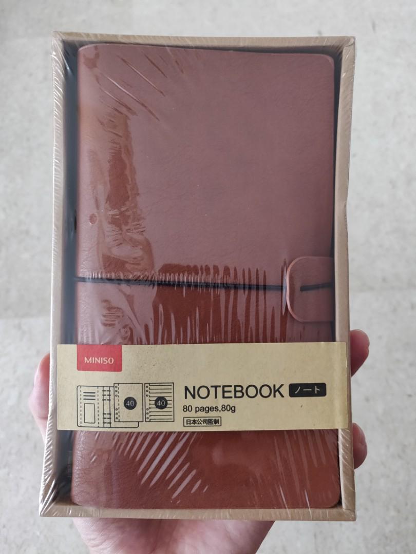 Miniso Leather Notebook, Hobbies & Toys, Stationery & Craft, Stationery ...