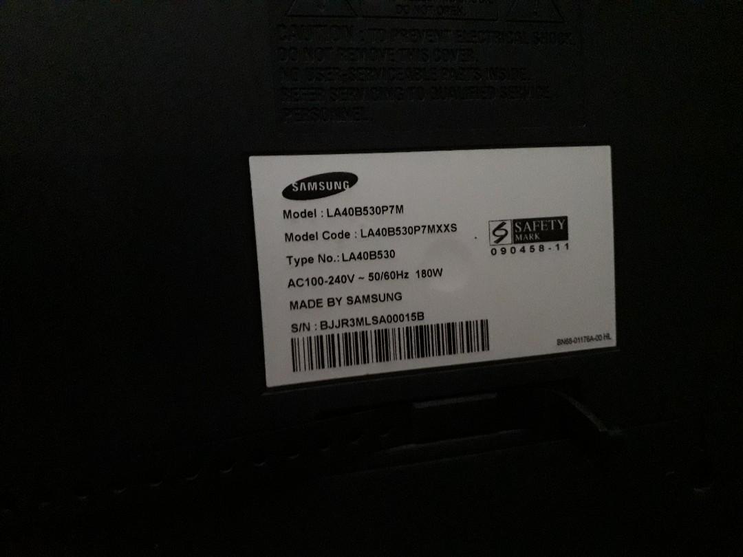 Samsung TV LCD 40 inch LA40B530P7MXXS, TV & Home Appliances, TV ...