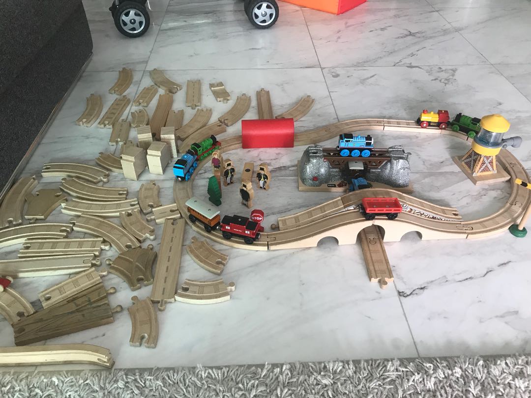 Thomas the Tank Engine wooden train set, Toys & Games, Bricks ...