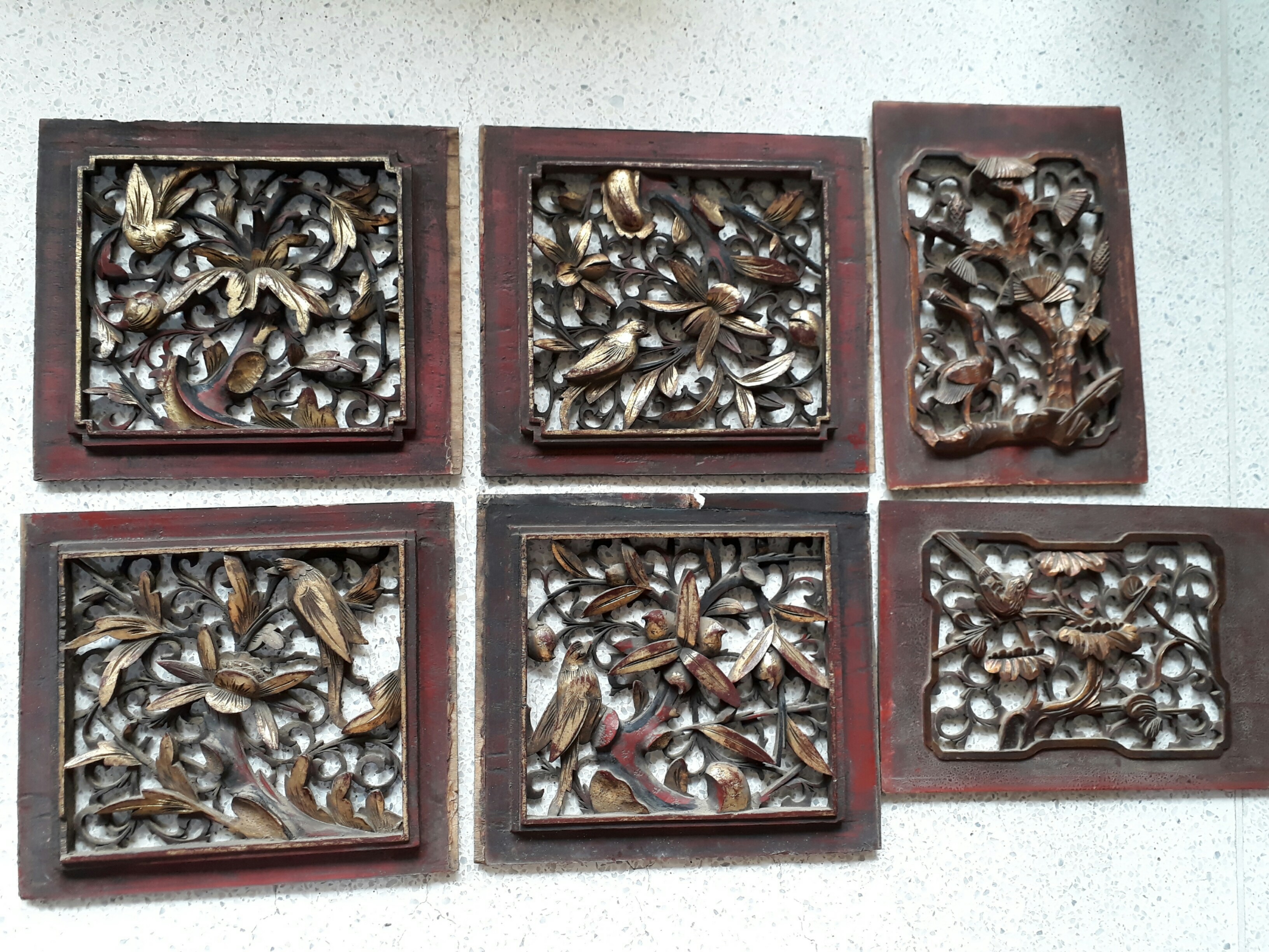 vintage Nonya Peranakan wood carvings, Hobbies & Toys, Memorabilia ...