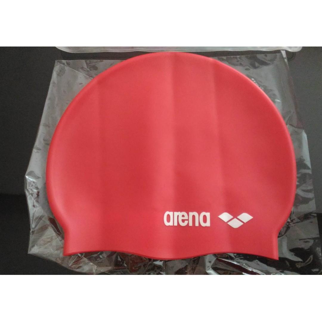 Arena Swim Cap (Junior) for children, red, Everything Else on Carousell