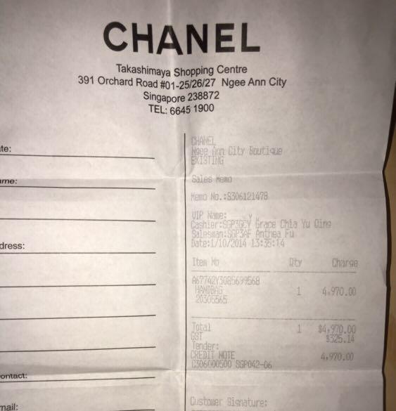 Chanel Easy caviar flap full set NAC receipt, Luxury, Bags & Wallets on ...