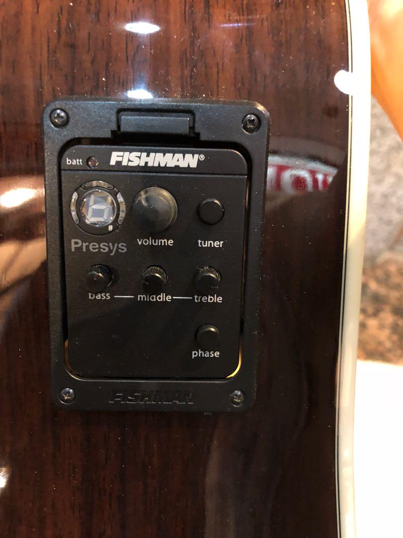 Custom FG37E Full Solid Acoustic Guitar With Fishman Presys, Hobbies ...