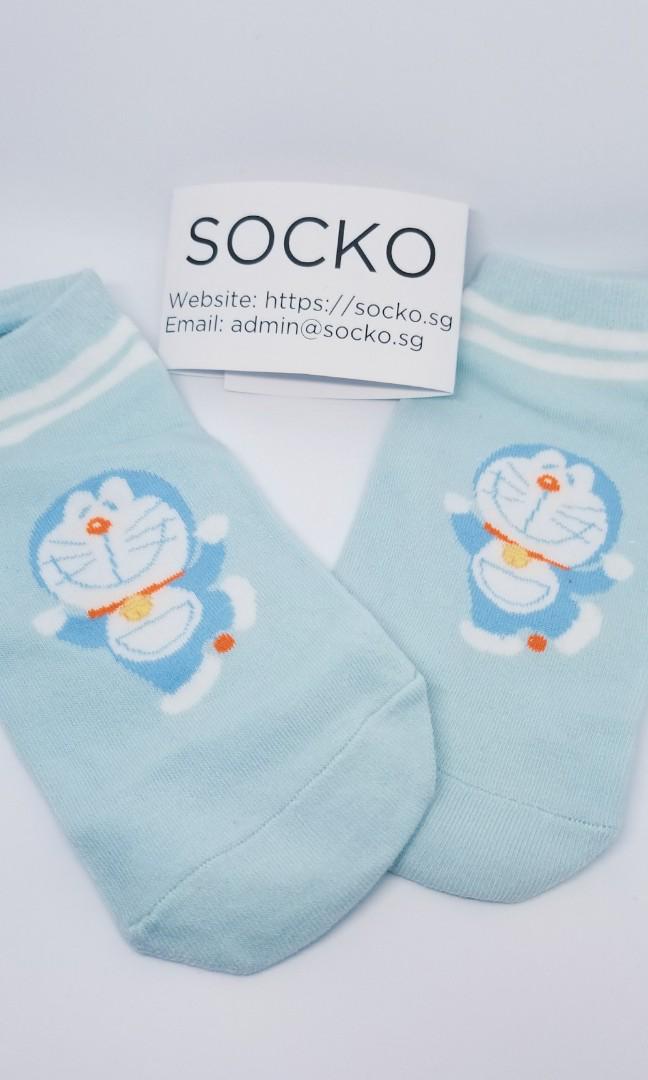 Doraemon Ankle Socks, Women's Fashion, Watches & Accessories, Socks ...