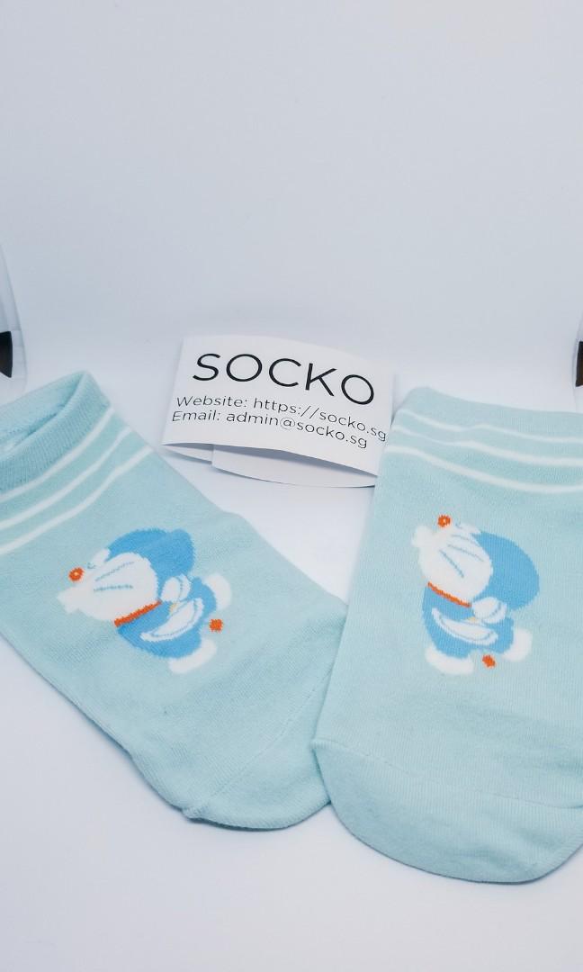 Doraemon Ankle Socks, Women's Fashion, Watches & Accessories, Socks ...