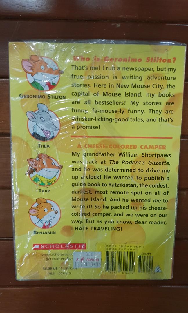 Geronimo Stilton - A Cheese-Coloured Camper, Hobbies & Toys, Books ...