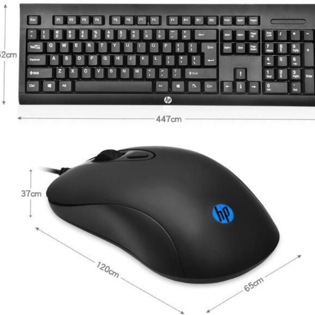 FREE DELIVERY | HP KM100 BASIC Gaming Keyboard Mouse Combo KBM ...