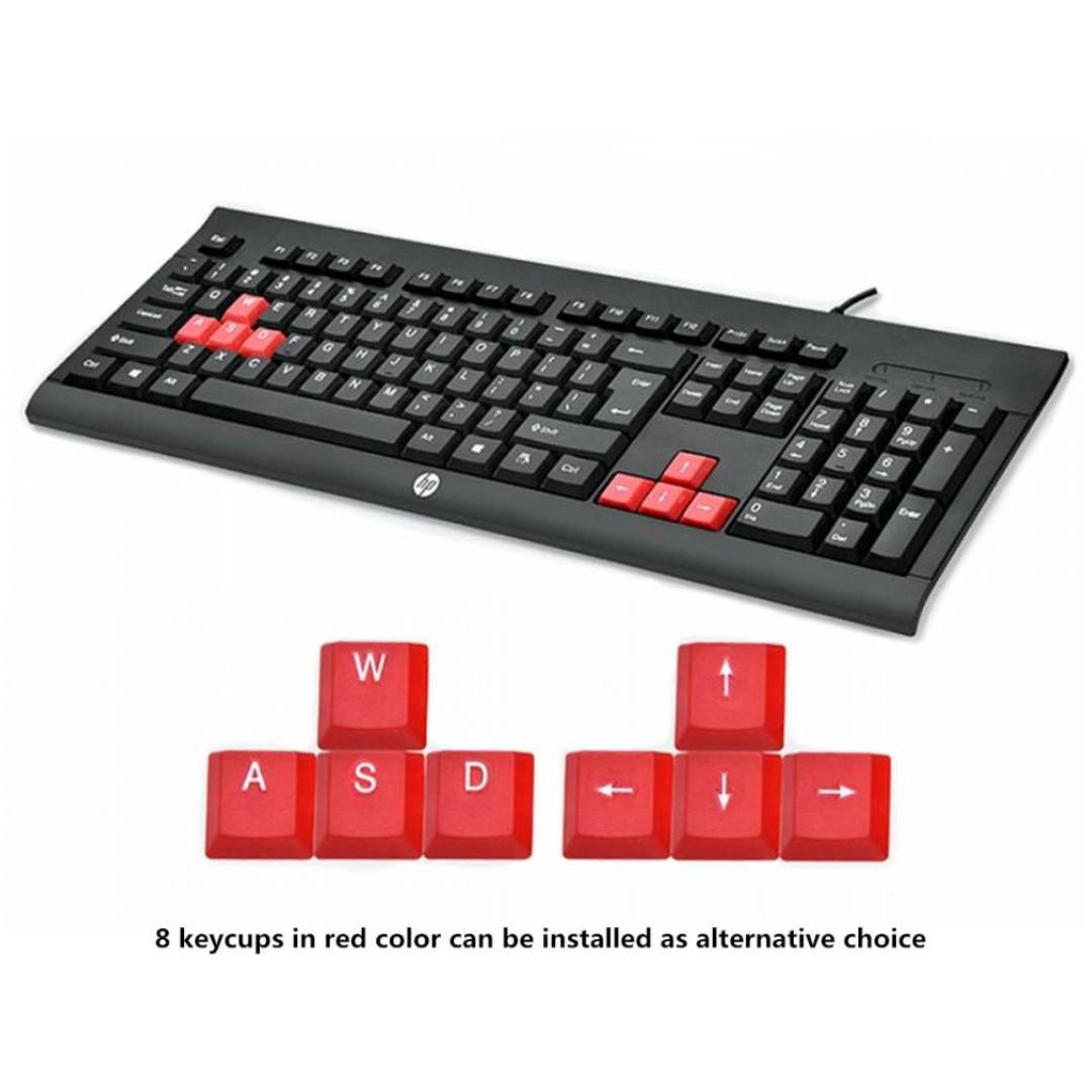 FREE DELIVERY | HP KM100 BASIC Gaming Keyboard Mouse Combo KBM ...