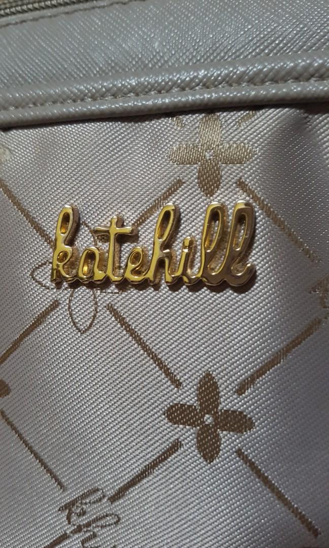 Kate Hill monogram canvas shoulder bag, Women's Fashion, Bags & Wallets ...