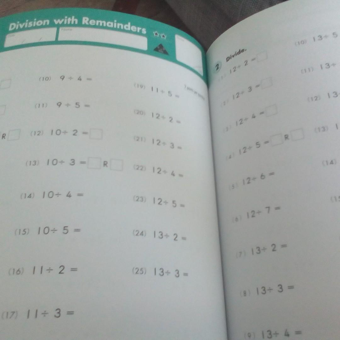 Kumon Division Grade 3,4 , Hobbies & Toys, Books & Magazines ...