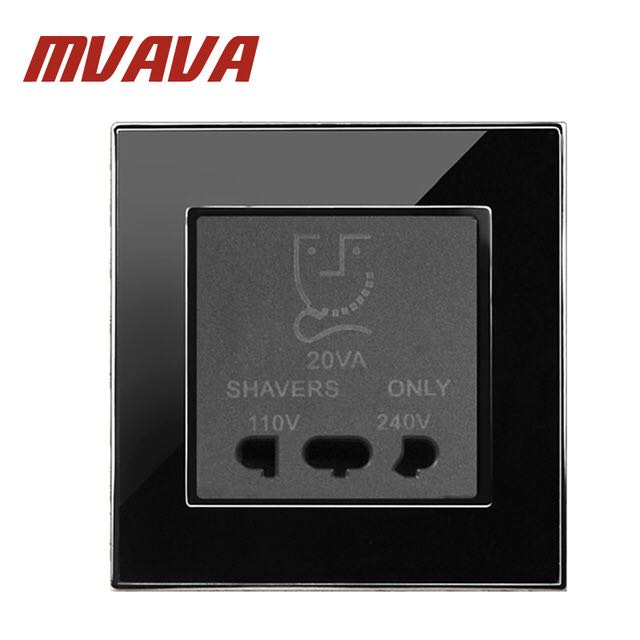 Luxury Shaver Plug Shaving Socket 110 & 240V Outlet Dual Voltage Wall ...
