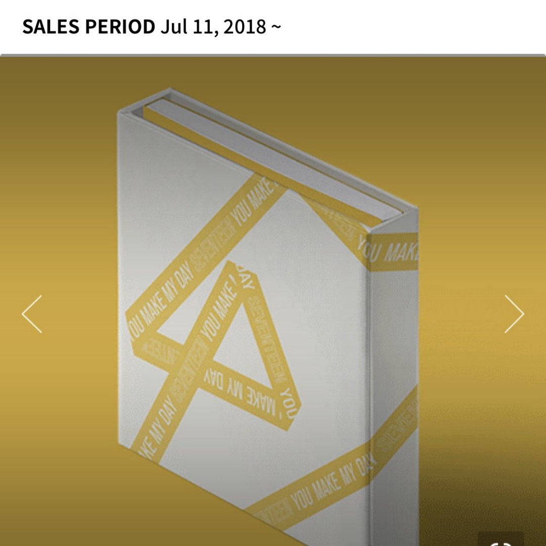 [MWAVE ORDER] SEVENTEEN You Make My Day MWAVE Signed Album, Hobbies ...