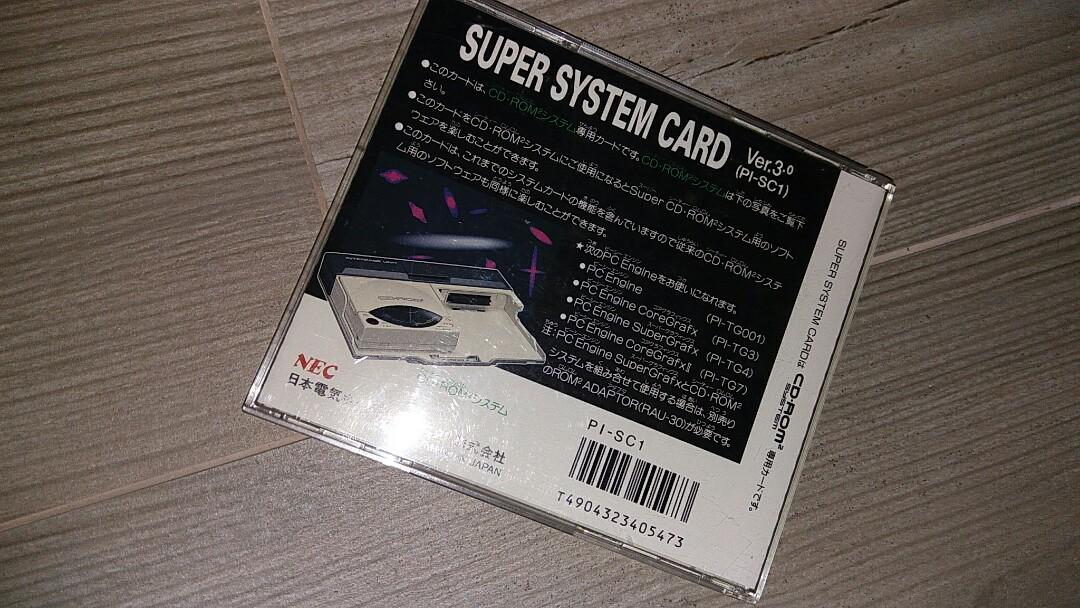 Pc engine system card 3.0, 電子遊戲, 遊戲機配件, 遊戲禮物卡及帳戶 - Carousell