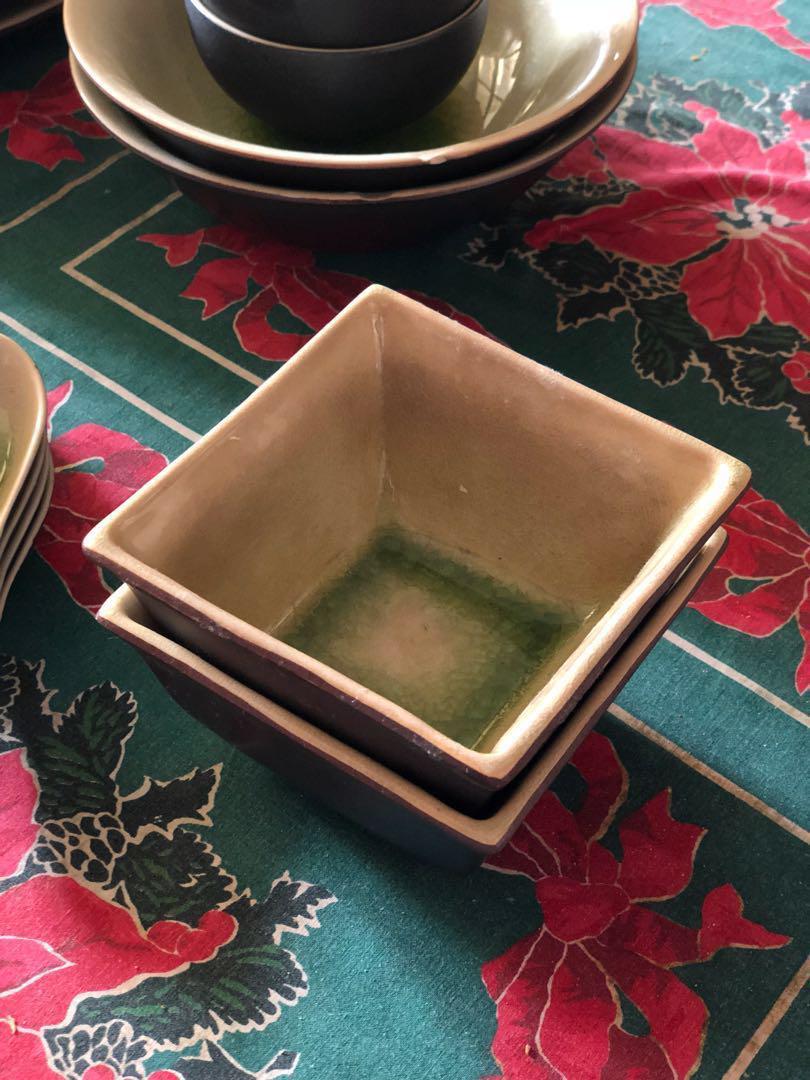 Set of Vietnamese dishes and bowl. Nice celadon color, Furniture & Home ...
